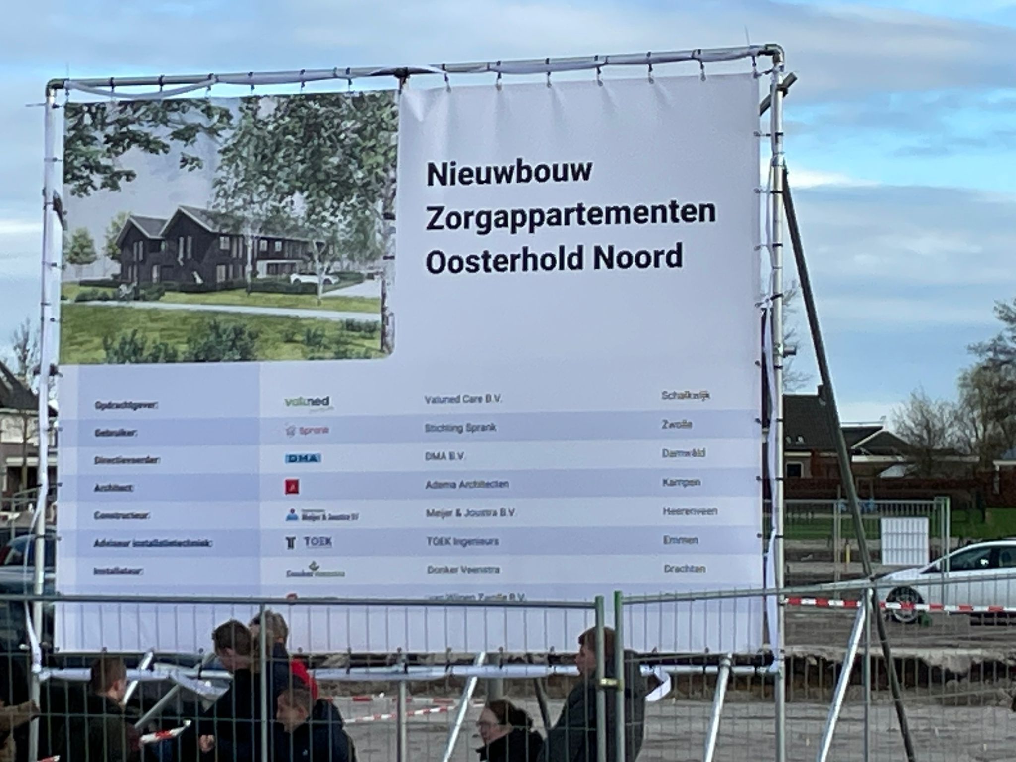 Onthulling bouwbord IJsselmuiden - DonkerVeenstra
